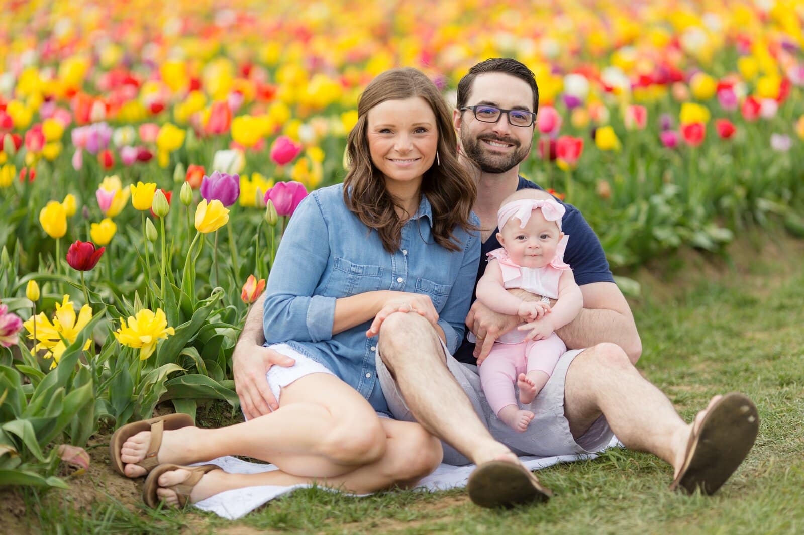 Spring Tulip Field Session | Portland Baby & Family Photographer